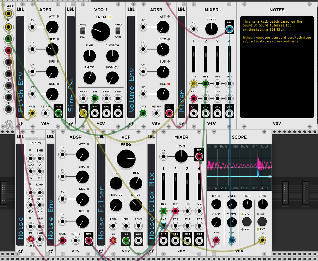 909 Kick Synthesis (according to Sound on Sound) - Music & Patches ...
