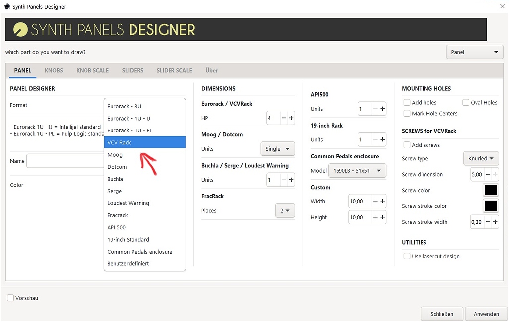 Synth Panels Designer: New Extension for inkscape for panel design ...