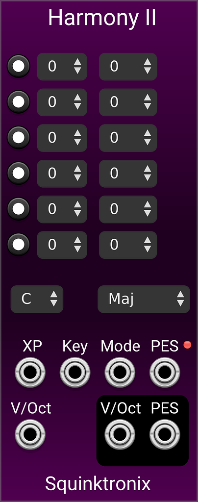 Harmony II, from Squinktronix - Announcements - VCV Community